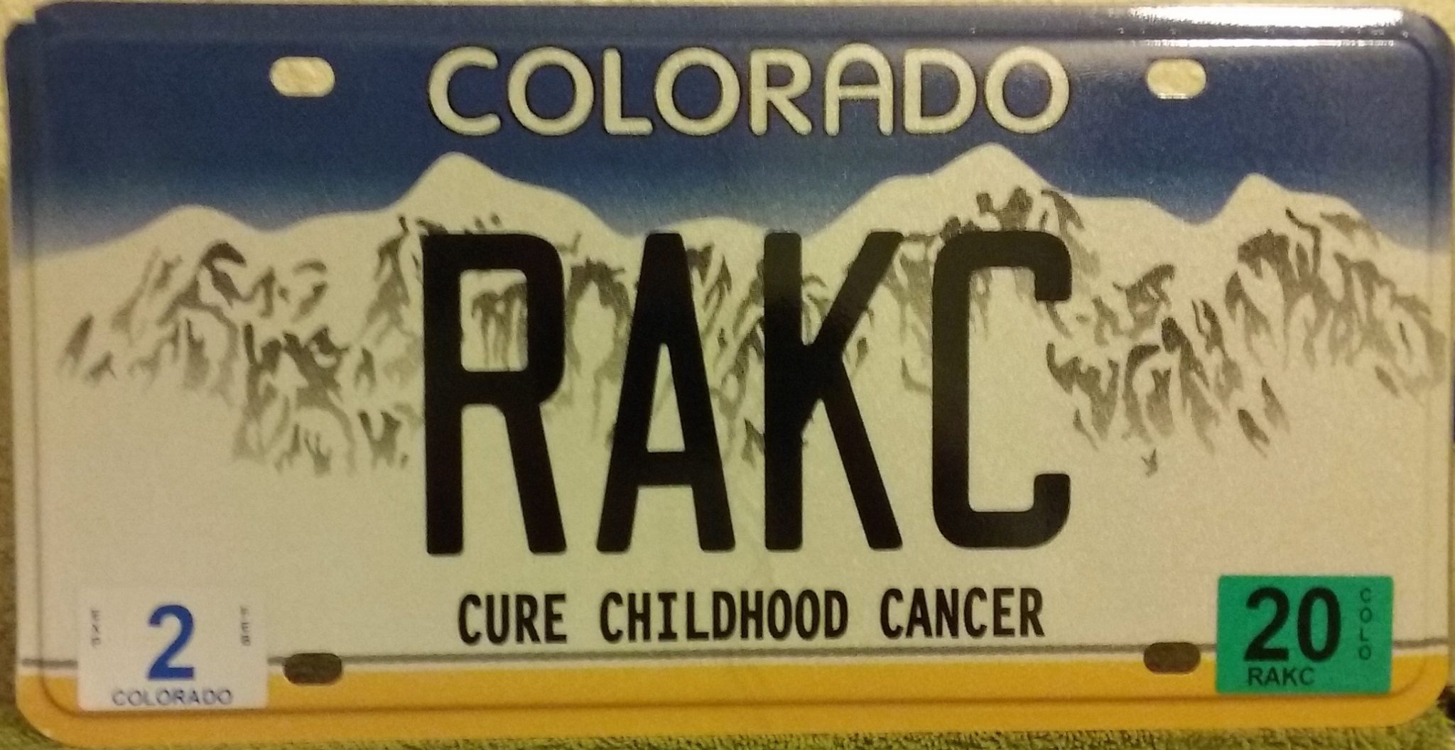 Childhood Cancer Awareness License Plate | Morgan Adams Foundation